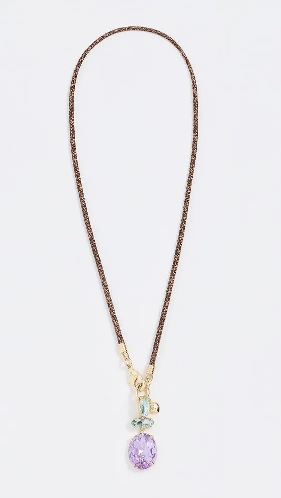 ROXANNE ASSOULIN Crystal Granita Le Petite Cord Necklace
