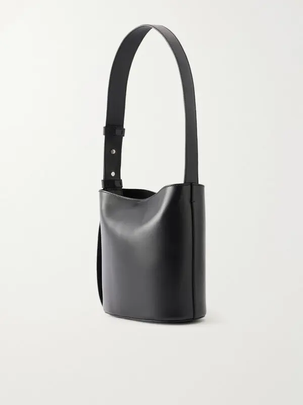 LIÉ STUDIO Paula Leather Tote - Black