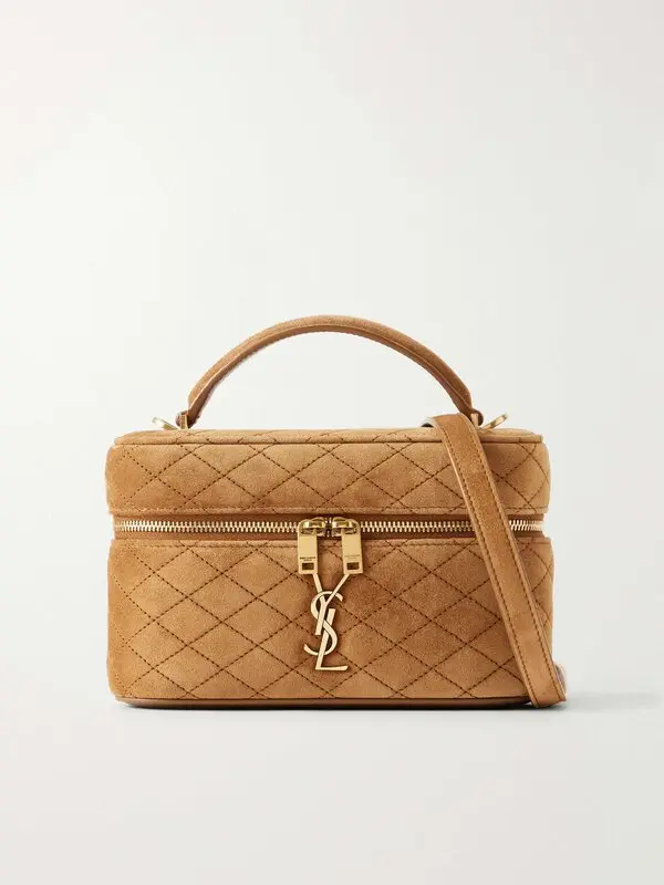 Saint Laurent Gaby Suede Shoulder Bag - Brown