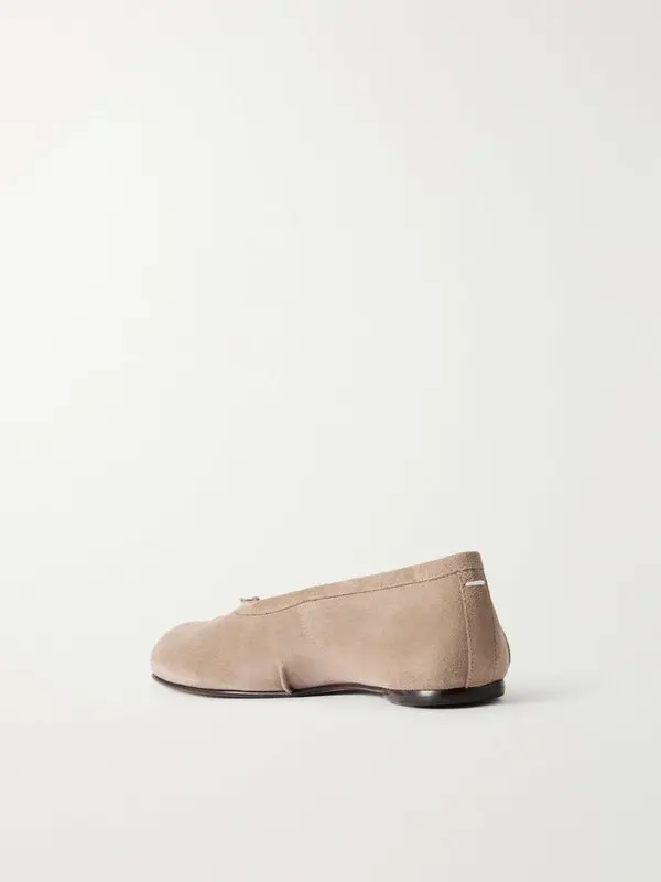 MAISON MARGIELA Tabi Split-toe Suede Ballet Flats