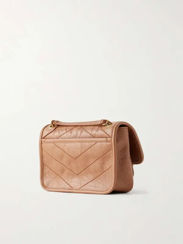 Saint Laurent Niki Mini Cassandre-embellished Shoulder Bag