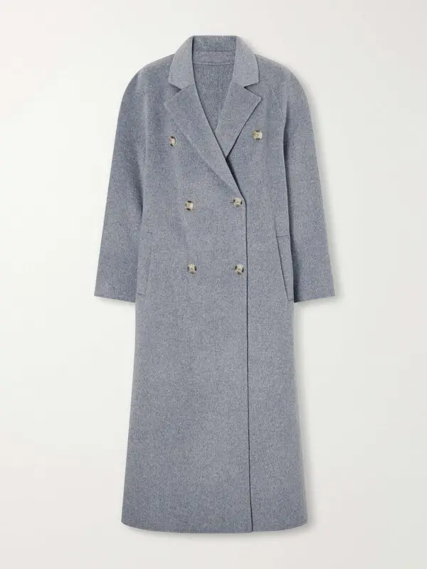 Loulou De Saison Irvin Double-breasted Wool And Cashmere-blend Coat - Gray