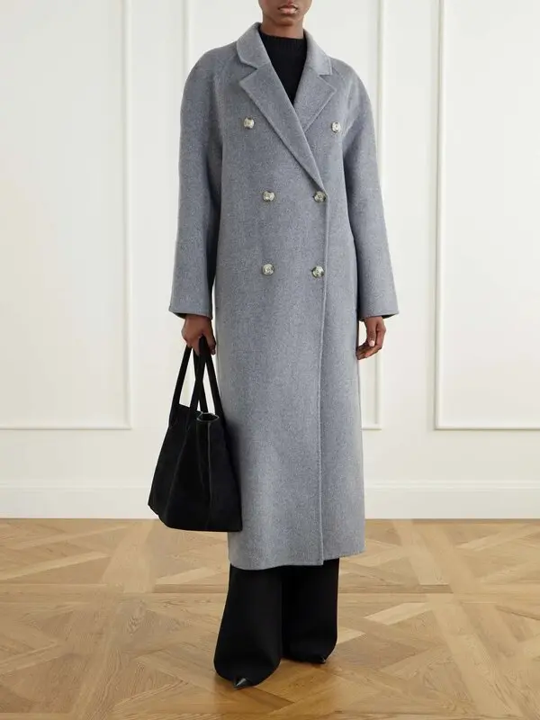 Loulou De Saison Irvin Double-breasted Wool And Cashmere-blend Coat