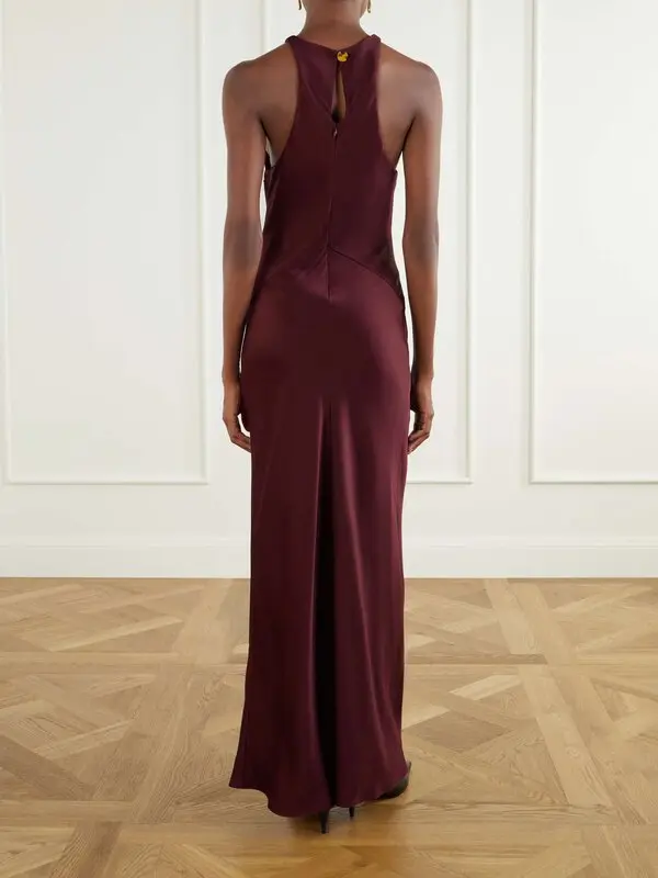 BLAZÉ MILANO Skyros Satin-jersey Midi Dress
