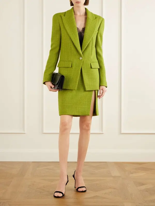 Balmain Bouclé-tweed Wool-blend Jacket