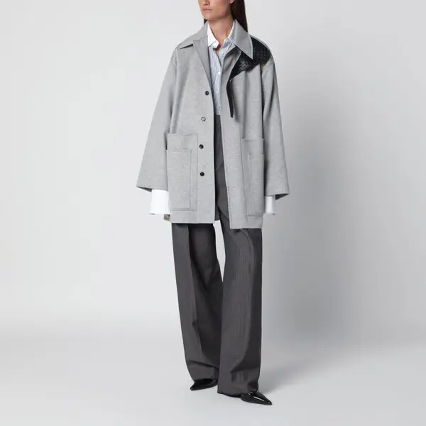 Bottega Veneta Light Coat In Wool And Cashmere