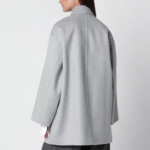 Bottega Veneta Light Coat In Wool And Cashmere