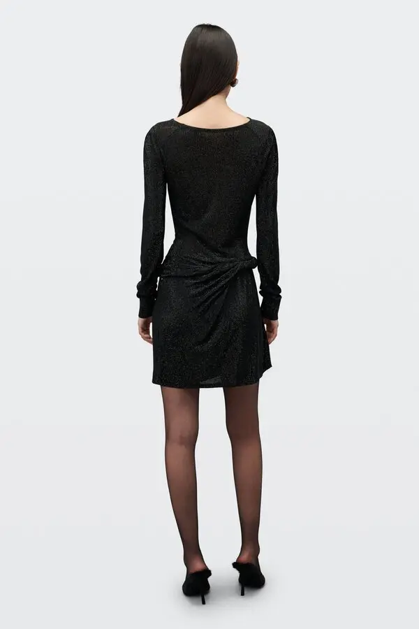 Alexander Wang Crystal Twist Boatneck Dress