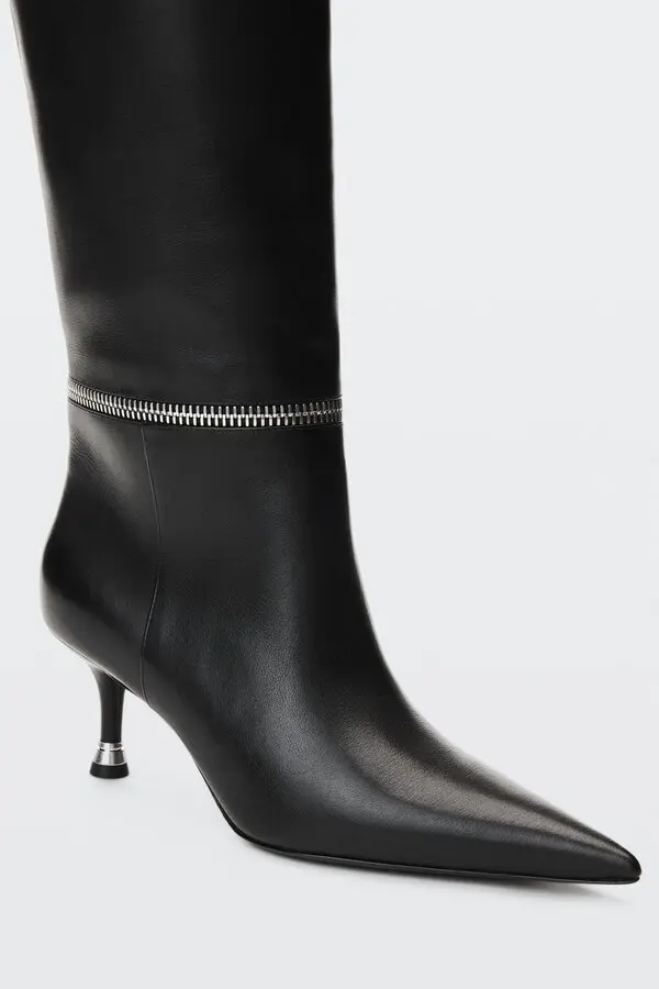 Alexander Wang Slasher Zip 65mm Slouch Boot