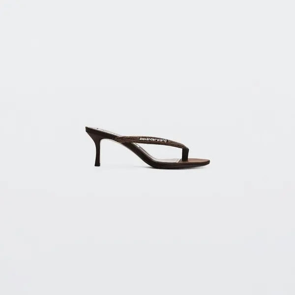 Alexander Wang Courtney 65mm Thong Logo Sandal - Brown