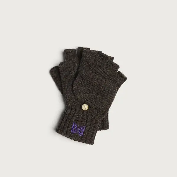 Needles Wool Gloves - Umber