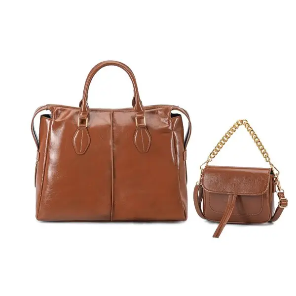 MKF COLLECTION - J'OMOR Yareli Tote Bag With Mini Bag- 2-piece Set