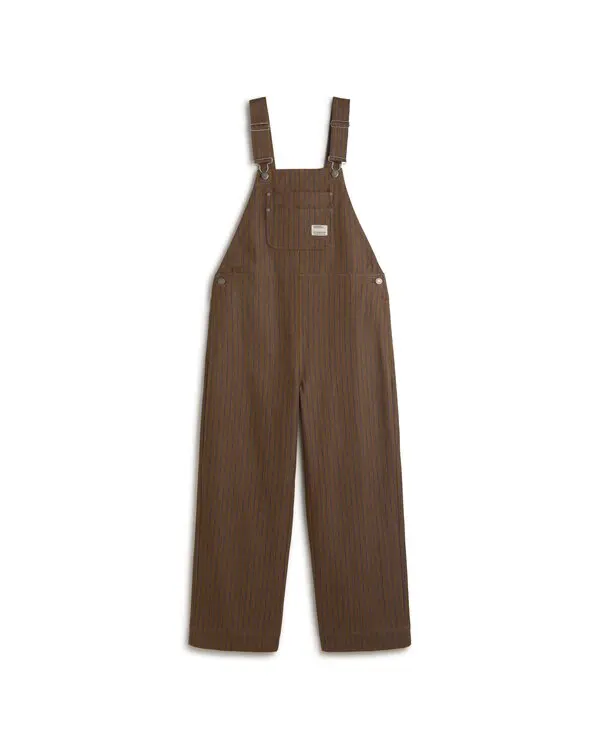 THINKING MU Striped Natural Dyes Lume Jumpsuit - Brown