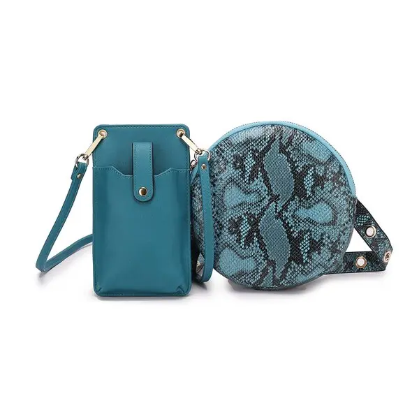 MKF COLLECTION - J'OMOR Hailey Phone Crossbody Bag Turquoise - Blue