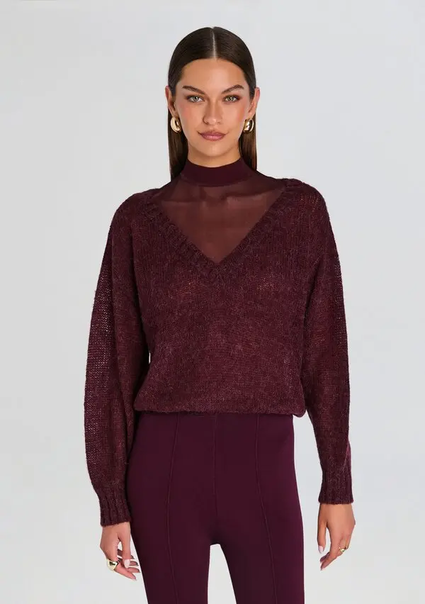 SEROYA Vada Sweater - Bordeaux