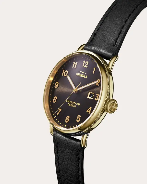 Shinola Canfield 38mm Leather-strap Watch