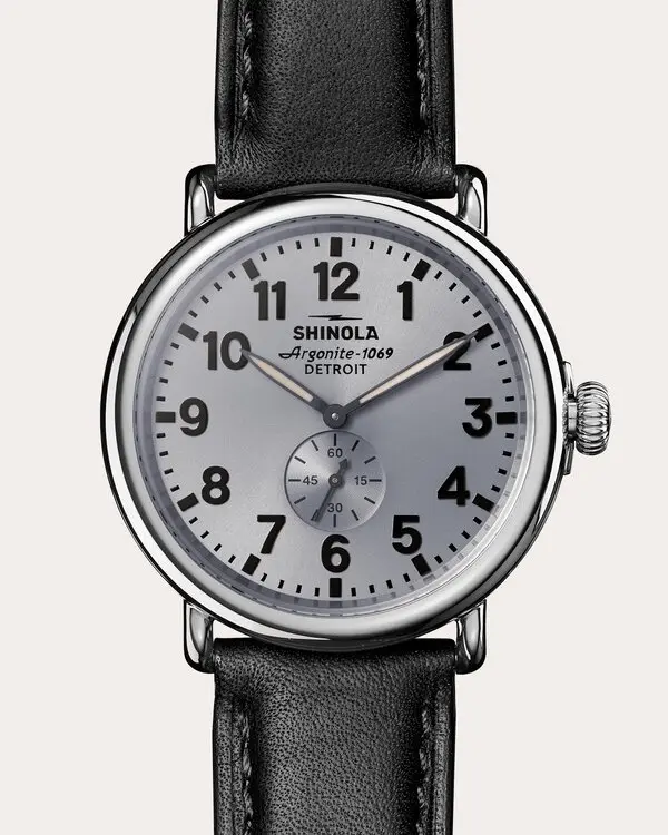 Shinola Runwell 47mm Sub-second Leather Watch