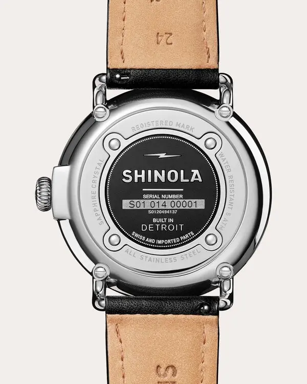 Shinola Runwell 47mm Sub-second Leather Watch