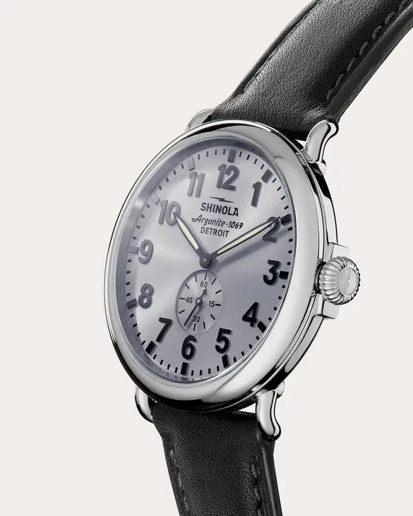 Shinola Runwell 47mm Sub-second Leather Watch