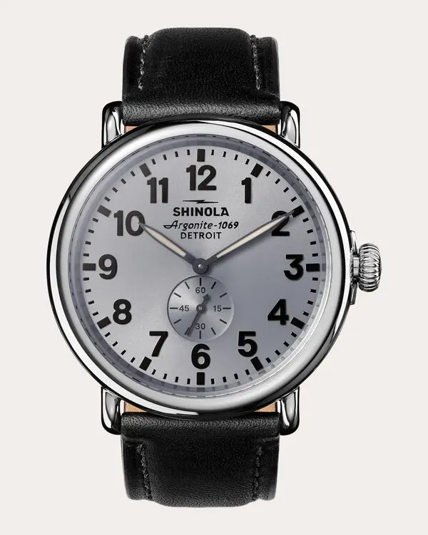 Shinola Runwell 47mm Sub-second Leather Watch