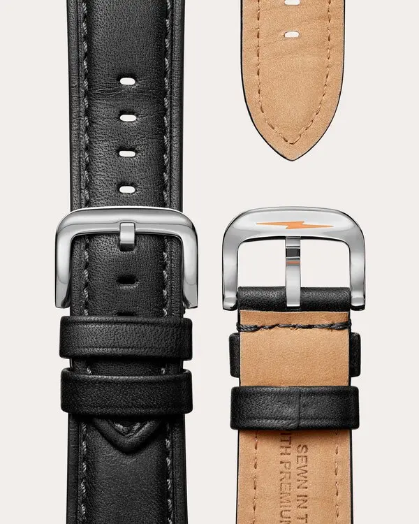Shinola Runwell 47mm Sub-second Leather Watch