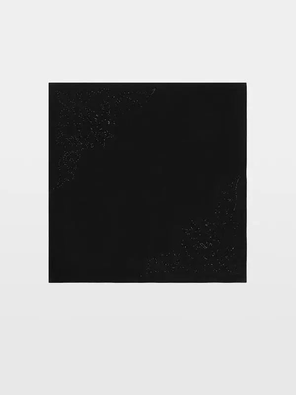 Zadig&Voltaire Blondie 85 Strass Western Scarf - Black