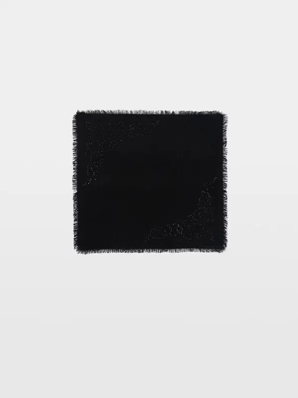 Zadig&Voltaire Mini Stevie Strass Western Scarf - Black