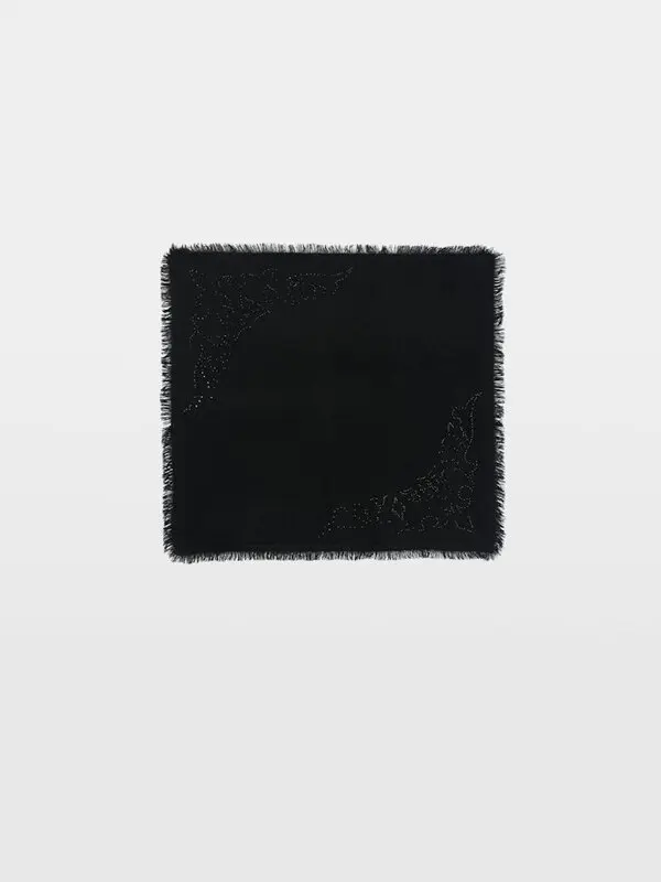 Zadig&Voltaire Mini Stevie Strass Western Scarf - Black