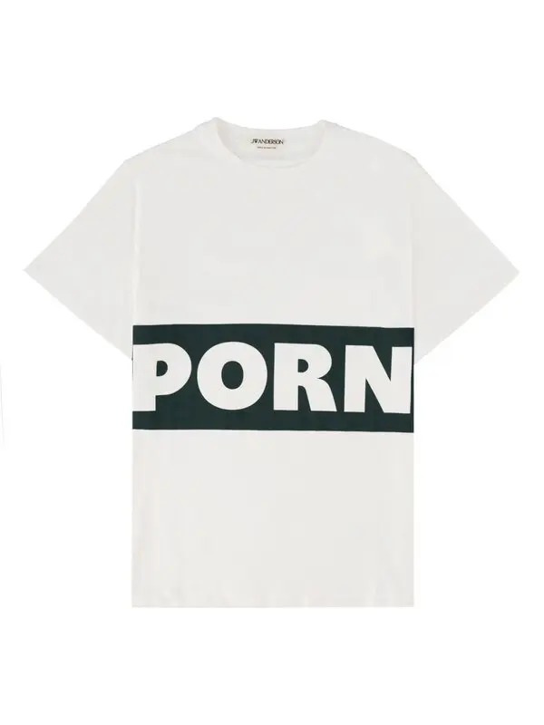 JW Anderson T-shirt Con Stampa - White