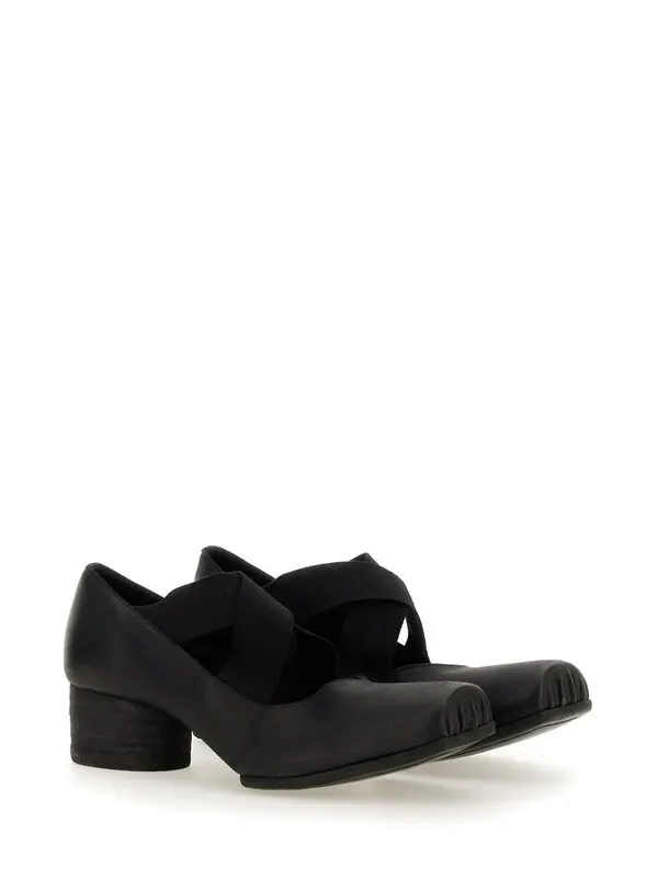 UMA WANG Ballerina In Pelle Con Tacco Medio