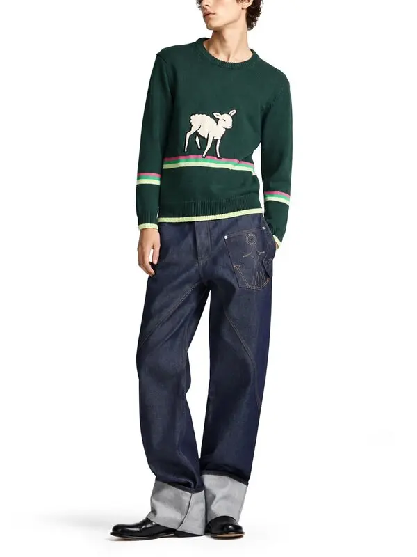 JW Anderson Jeans Twisted Turn-up Workwear