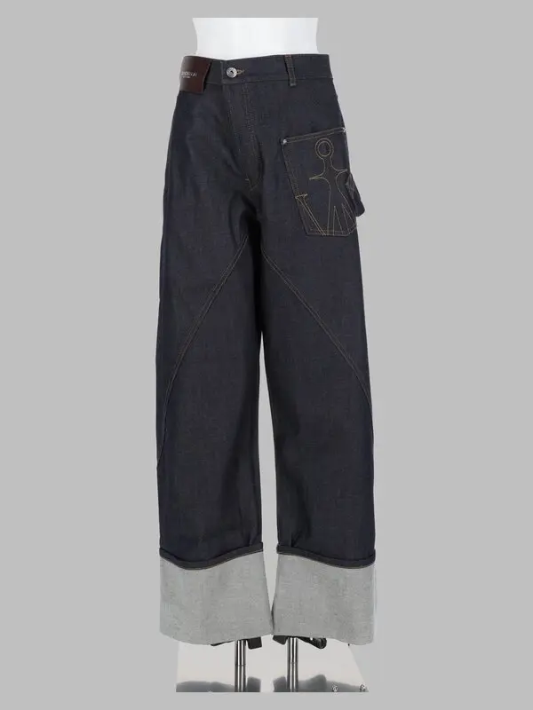 JW Anderson Jeans Twisted Turn-up Workwear