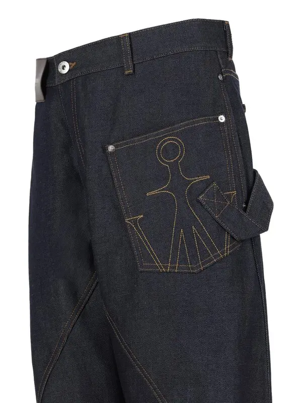 JW Anderson Jeans Twisted Turn-up Workwear