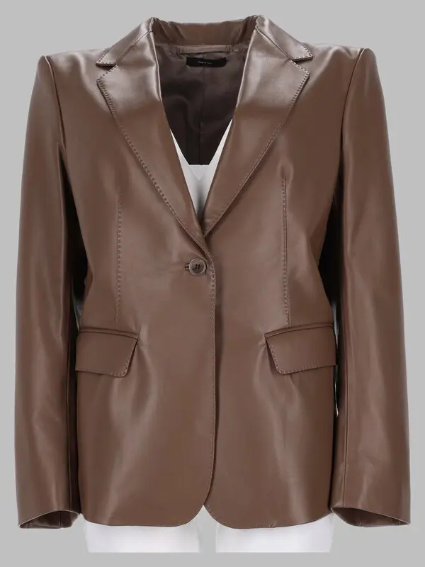 TOM FORD Single-breasted Leather Jacket