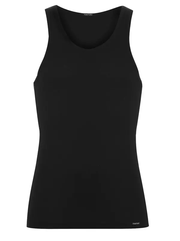 TOM FORD Canotta Con Logo - Black