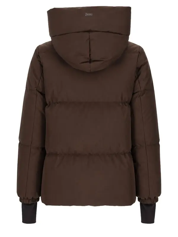 Herno Hooded Down Jacket - Brown