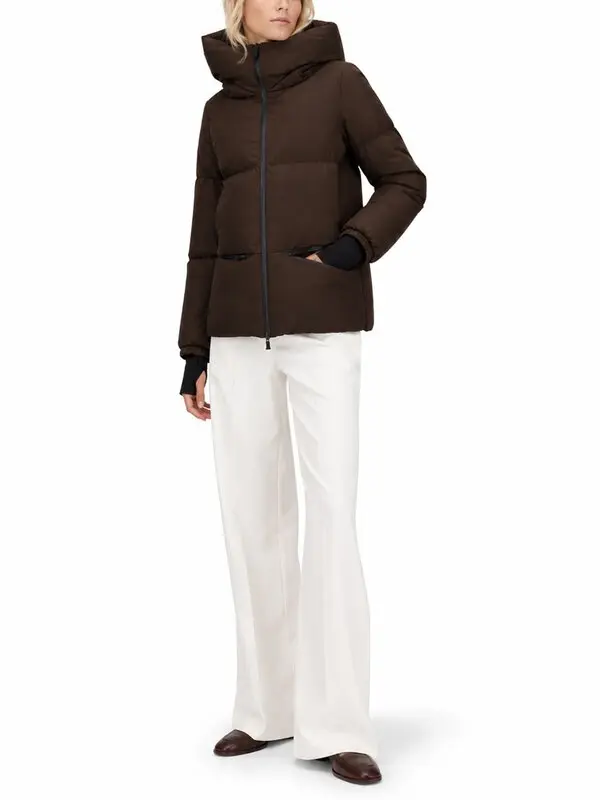 Herno Hooded Down Jacket - Brown