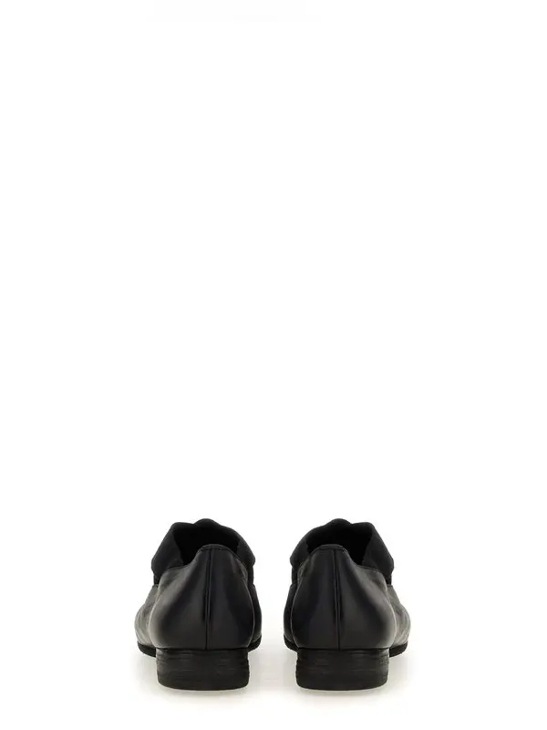 UMA WANG Leather Ballerina Flats - Black