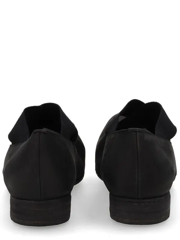 UMA WANG Leather Ballerina Flats - Black