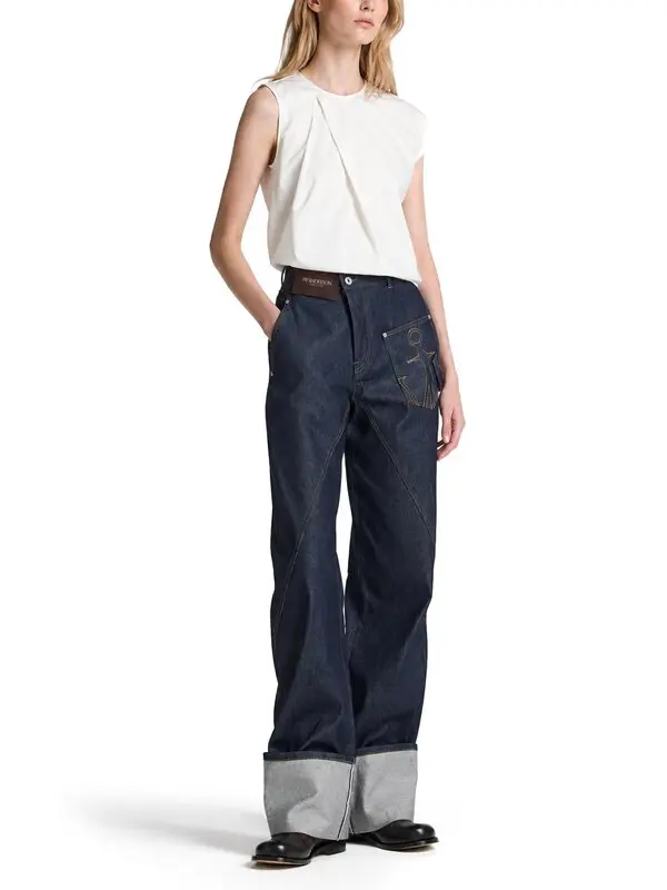JW Anderson Jeans Twisted Turn-up Workwear