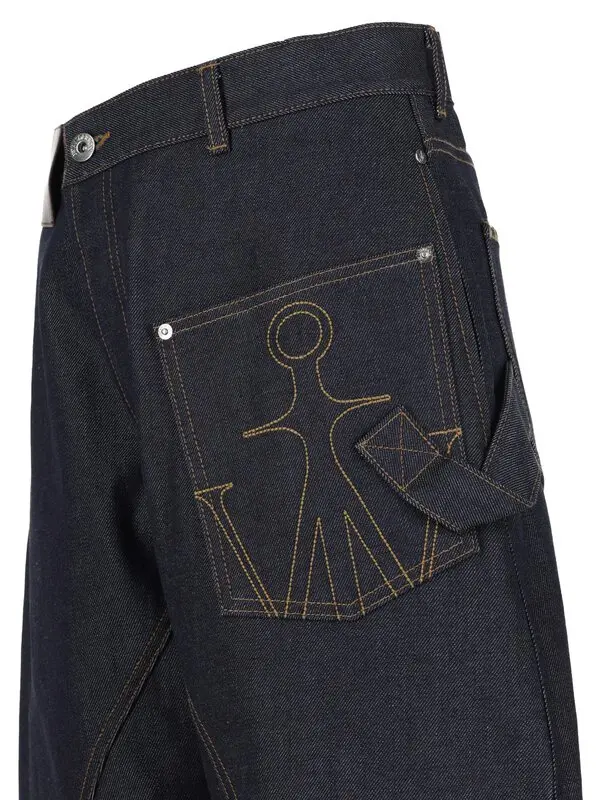 JW Anderson Jeans Twisted Turn-up Workwear