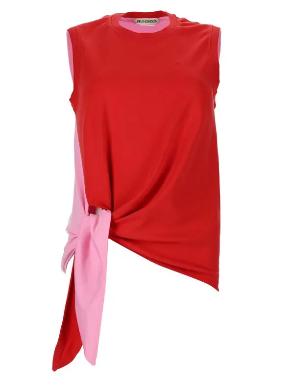 JW Anderson Tank Top Con Nodo - Red
