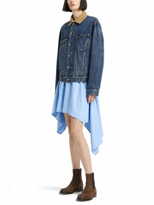 JW Anderson Velvet Collar Jacket - Denim