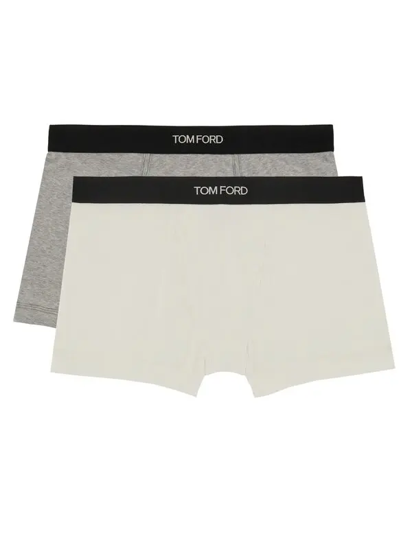 TOM FORD 2-pack Boxer In Cotone - White