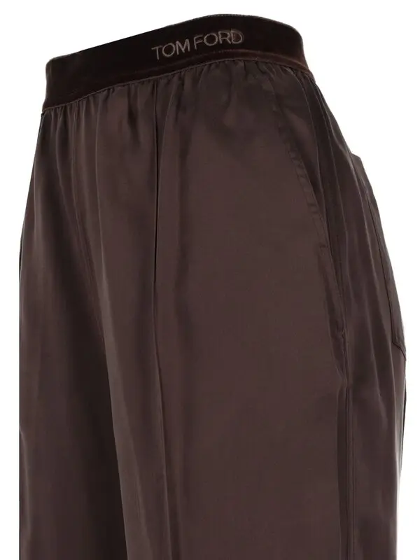 TOM FORD Pantalone Pj In Raso Di Seta Stretch