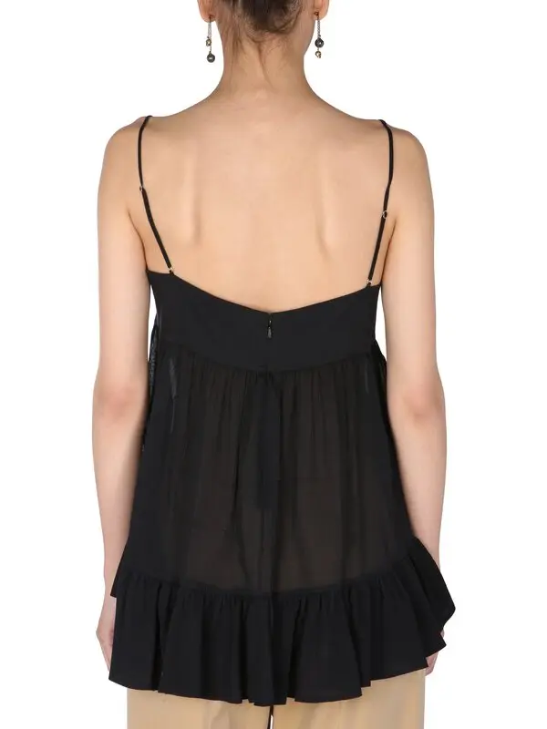 Alexander McQueen Semi-transparent Top
