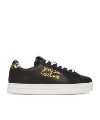 Versace Logo Sneakers - Black