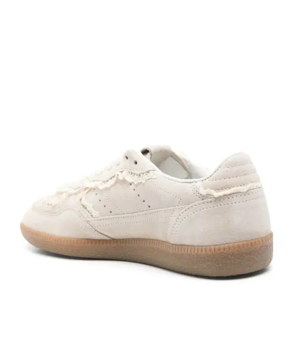 ALOHAS Crochet Trim Lace-up Sneakers
