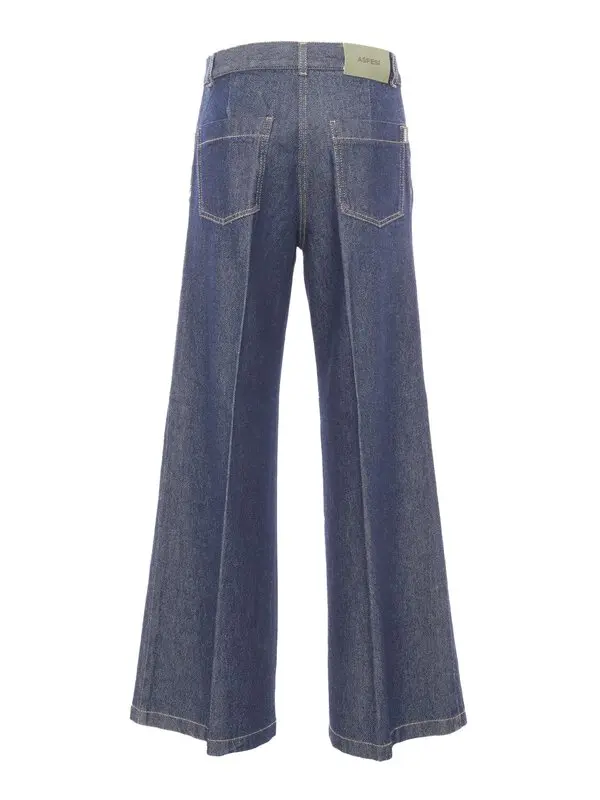 Aspesi Wide-leg Denim Trousers