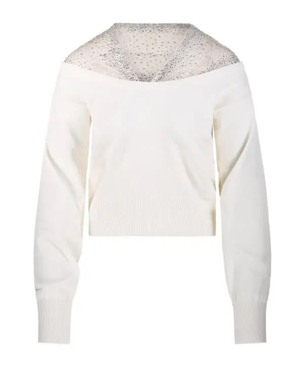 Giuseppe Di Morabito Embellished V-neck Sweater